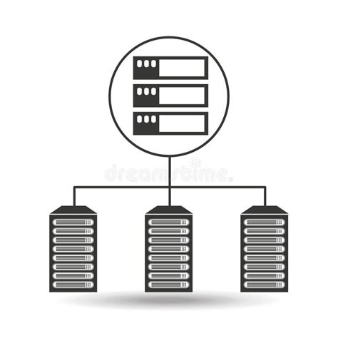 Server Datacenter Network Data Connection Process Development Stock