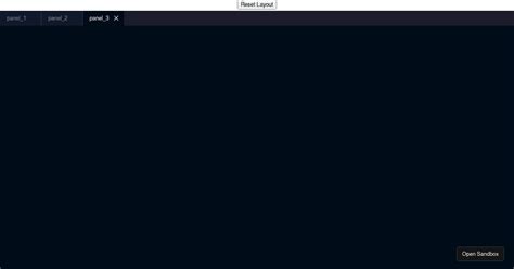 Layout Dockview Codesandbox