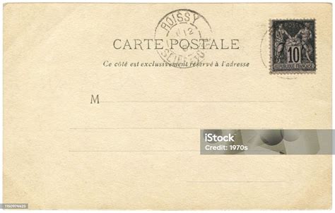1900 년대 초 프랑스 루와 시에서 보낸 빈티지 엽서 역사적인 엽서 통신의 사용에 대 한 아주 좋은 배경 0명에 대한 스톡 사진 및 기타 이미지 Istock