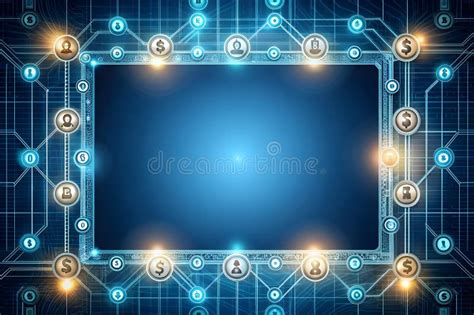 Ai Driven Blockchain Frame Concept As A Border Frame With Blockchain