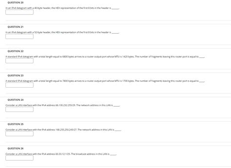 Solved In An IPv Datagram With A Byte Header The HEX Chegg