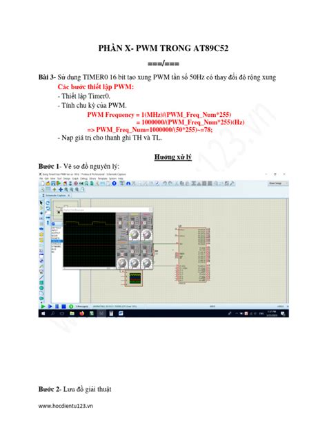 Bài 3 Tạo Xung Pwm 50hz Dùng Timer0 Thay đổi độ Rộng Xung Pdf