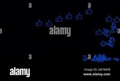 Like Symbol Animation 3d Simulation And Render Alpha Channel
