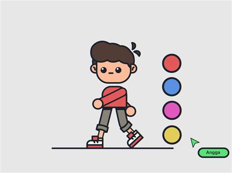 Walk Animation By Angga Motion On Dribbble