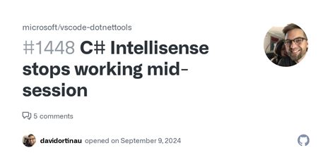 C Intellisense Stops Working Mid Session · Issue 1448 · Microsoftvscode Dotnettools · Github