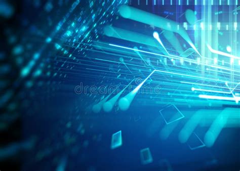 Abstract Defocus Digital Technology Background Stock Illustration Illustration Of Space Blur