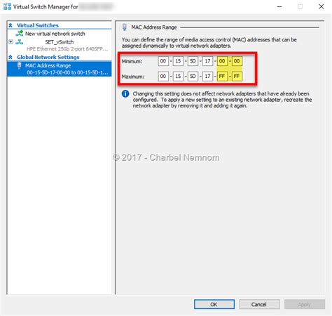 No Available Mac Address For Dynamic Network Adapter In Windowsserver