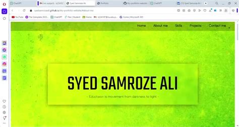 syed samroze ali on linkedin portfoliolaunch webdev codingjourney newbeginnings 17 comments