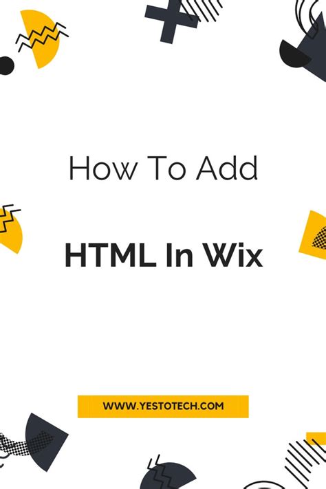 How To Add Html In Wix