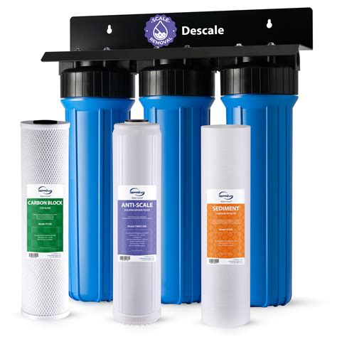 Ispring Anti Scale Whole House Water Filter System W Sediment Polyphosphate And Carbon Block