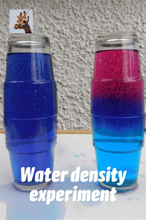 Water Density Experiment Water Experiments Cold Water Density Experiment