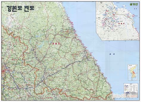 강원도지도 네이버 블로그