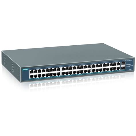 Yuanley 48 Port Gigabit Poe Switch Unmanaged With 2 1000mbps Sfp Uplink 50 Port 802 3af At 800w