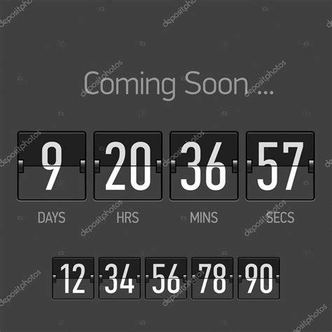 Countdown Timer Template Stock Vector Image By Alhovik 69935787