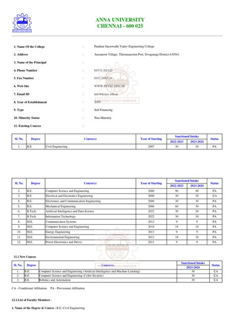 Pandian Saraswathi Yadav Engineering College Pdf Academic Degree Engineering