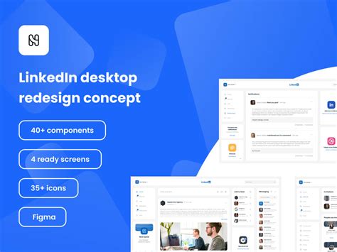 Linkedin Redesign Concept Free Figma Resource Figma Elements