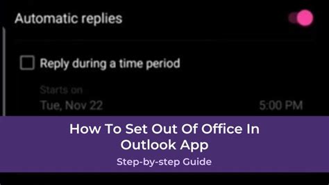 How To Set Out Office In Outlook App Design Talk