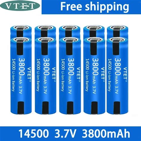 Литий-ионный аккумулятор VTET US14500VR2 3800 мАч 3,7В | AliExpress