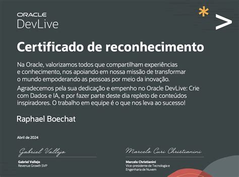 Participar Do Evento Oracle Devlive Já Foi Uma Experiência Maravilhosa