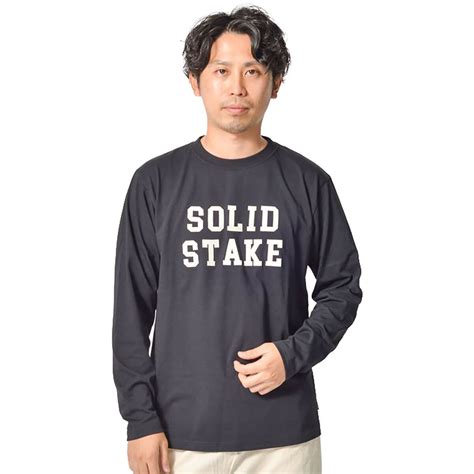 Snow Peak Solid Stake Felt Logo Long Sleeve T Shirt Mens Clothing