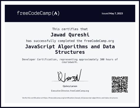 Im Happy To Share That Ive Obtained A New Certification Javascript
