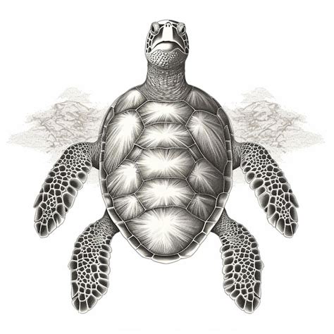 Premium Ai Image Vector Hand Drawn Turtle Outline Illustrationvector Hand Drawn Turtle Outline