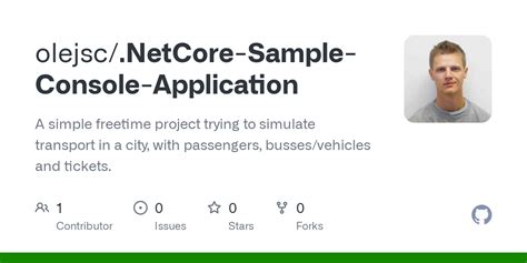 Github Olejscnetcore Sample Console Application A Simple Freetime