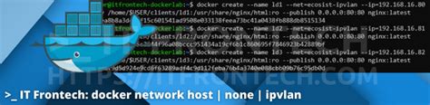 Docker Para Inexpertos Como Yo Parte Cinco Docker Network Host None Y Ipvlan It Frontech
