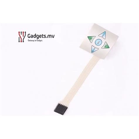 1×5 matrix membrane switch keypad 5 key