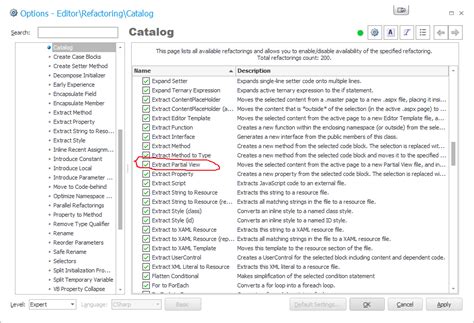 Refactoring Why Coderush Extract Partial View Doesnt Work Stack
