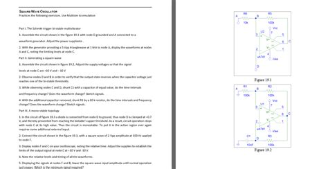 SQUARE WAVE OSCILLATOR Practices The Following Chegg