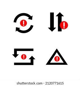 Simple System Update Notification Various Shape Stock Vector Royalty Free