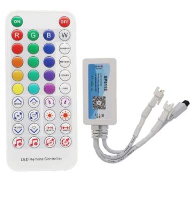 Controller SP611E Bluetooth Music App For WS2811 WS2812 Addressable LED Light Strip IR38 Keys