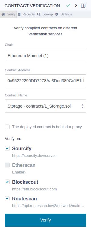 Verificaci N De Contrato Documentaci N De Remix Ethereum Ide
