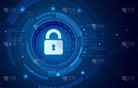 网络安全和数据隐私保护矢量插图。