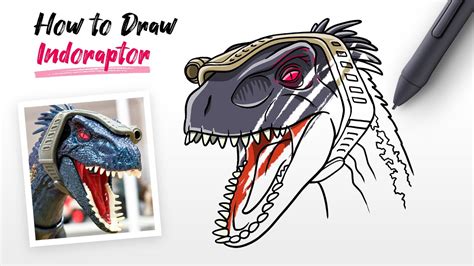 How To Draw Dinosaurs From Jurassic World Step By Step