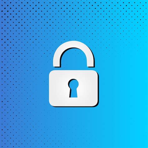 Premium Vector Minimalist Flat White Padlock Modern Design