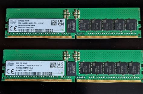 Оперативна память Sk Hynix Ddr5 4800 Ec8 Rdimm 64gb 32gb X2 б у 4 400 грн Сервери Львів