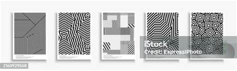줄무늬 추상 예술 작품 기하학적 표지 템플릿 플래카드 브로셔 배너 배경 등의 컬렉션 창의적인 질감의 현대적인 포스터 흑백 그래픽 트렌디한 미니멀 프린트 0명에 대한 스톡