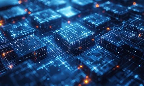 Premium Photo Futuristic Digital Data Tunnel Generate Ai