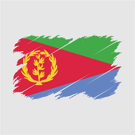 Eritrea Flag Brush 14912133 Vector Art At Vecteezy