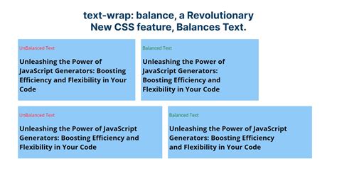 Text Wrap Balance A Revolutionary New Css Feature Balances Text By Tushar Kanjariya