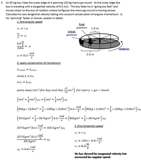 Conservation Of Angular Momentum Practice Tpt