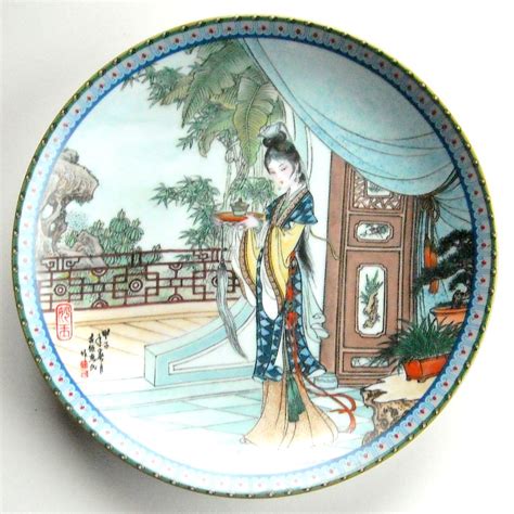 Miao Yu Beauties Of The Red Mansion Imperial Jingdezhen Porcelain Plate
