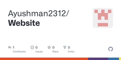 Github Ayushman2312website