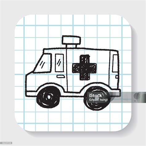 낙서 구급차 그리기에 대한 스톡 벡터 아트 및 기타 이미지 그리기 기업 재무와 산업 낙서 드로잉 Istock