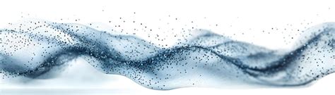 Floating Data Streams With Digital Nodes On An Isolated White Background Concept As A Series Of