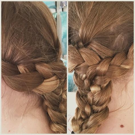 Triple Braid Braid 3 Equal Sections Of Hair Tie With Clear Hair Elastics Braid The Braids