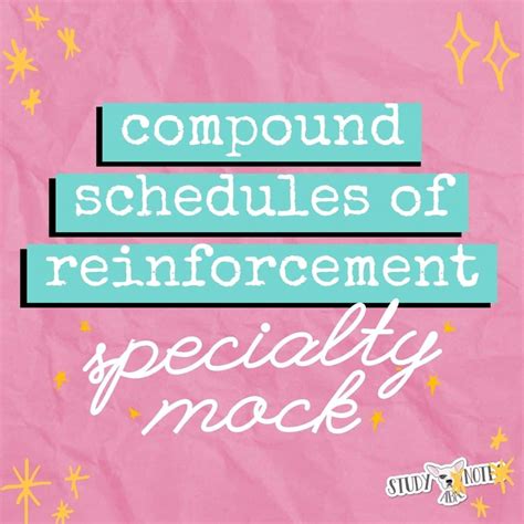 Schedules Of Reinforcement