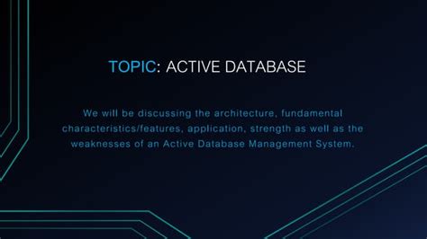 Active Database System Pptx
